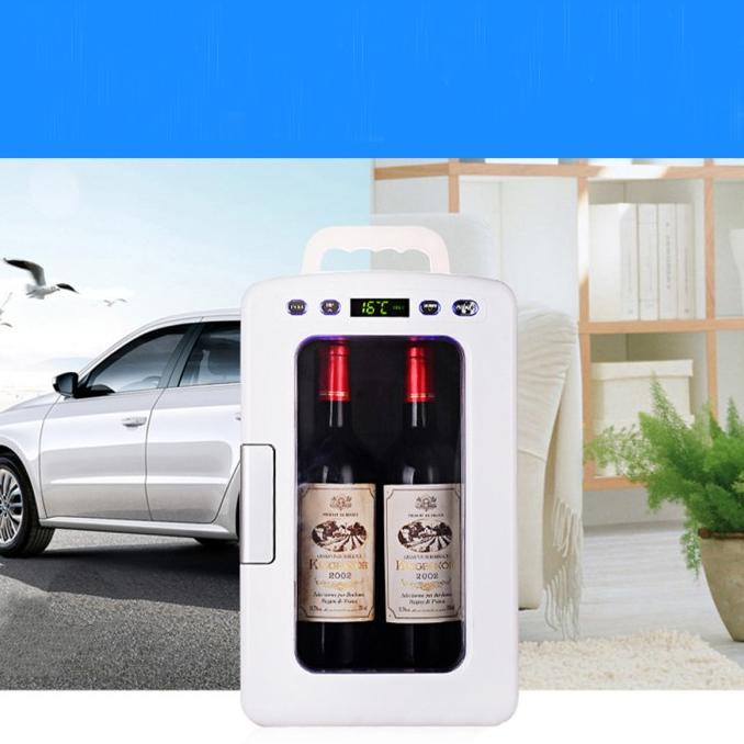 Jual 10L Mobil 12V Rumah 220V Kulkas Mini Dual Sistem Kontrol Suhu ...