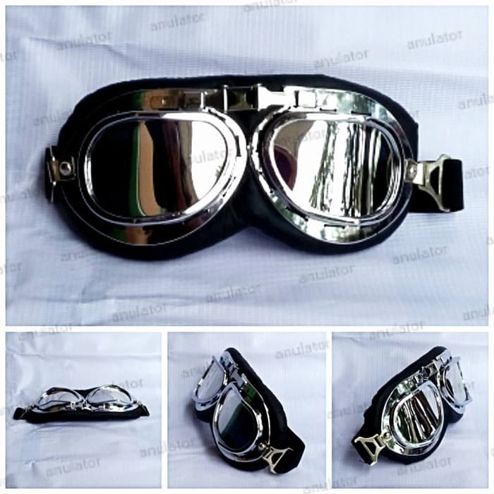 Jual Kacamata kaca mata goggle gogle helm bogo cakil chrome krum krom ...