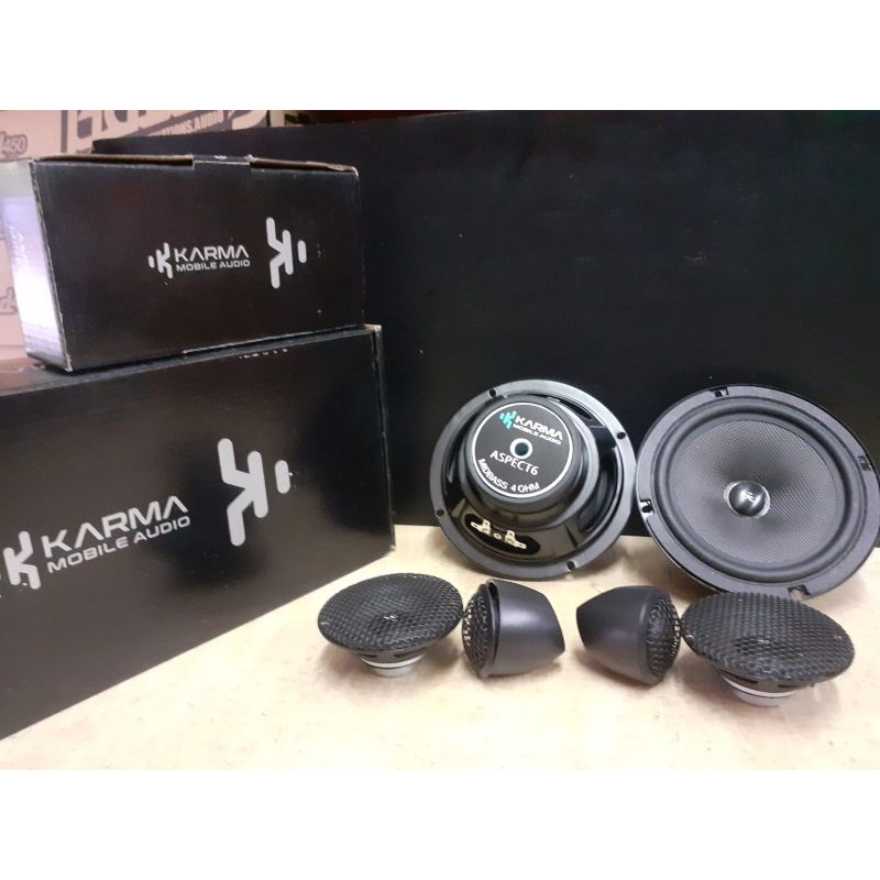 Jual speaker 3 way KARMA Aspect 6 mobile audio | Shopee Indonesia