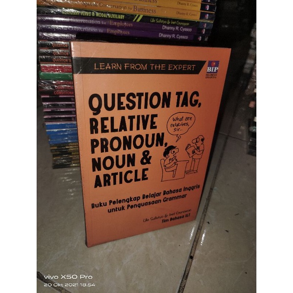 Jual buku question tag relefative pronoun,noun & article | Shopee Indonesia