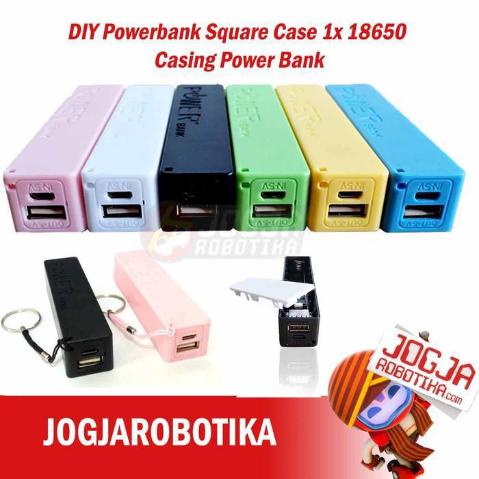 Jual DIY Powerbank Square Case 1x 18650 Casing Power Bank | Shopee ...