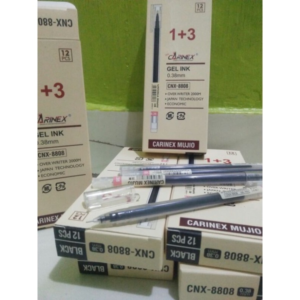 Jual Pulpen gel CARINEX MUJIO CNX-8808 Gel ink 0,38mm ( satuan ...