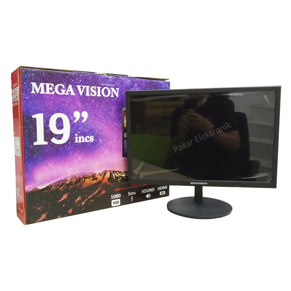 Jual Monitor Megavision LED 19" LCD Monitor 19 Inchi | Shopee Indonesia