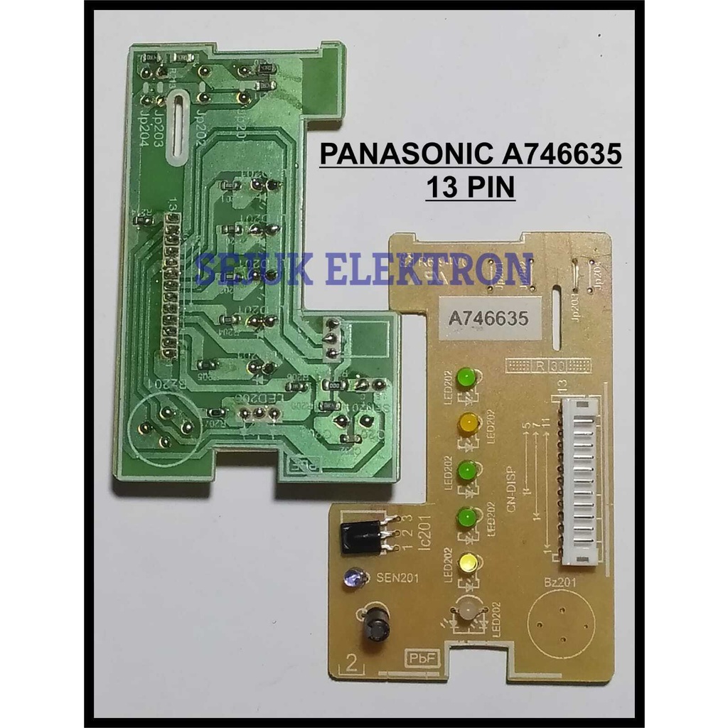 Jual MODUL PCB SENSOR REMOTE AC PANASONIC A746635 (13 PIN) | Shopee ...