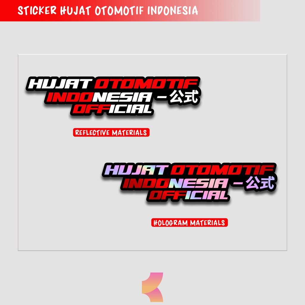 Jual Stiker Hujat Otomotif Indonesia HOI Sticker Hologram Motor ...