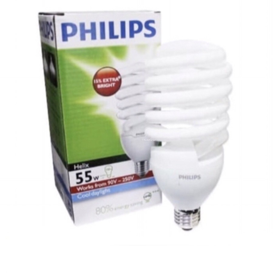 Jual LAMPU PHILIPS TORNADO HELIX 55W 55 WATT PUTIH | Shopee Indonesia