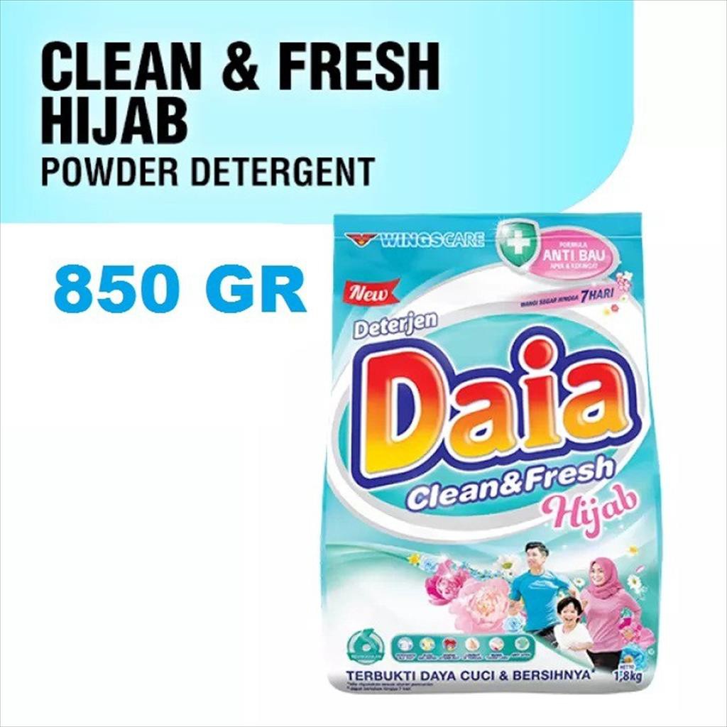 Jual Daia Powder Detergent Clean & Fresh Hijab 850gr | Shopee Indonesia