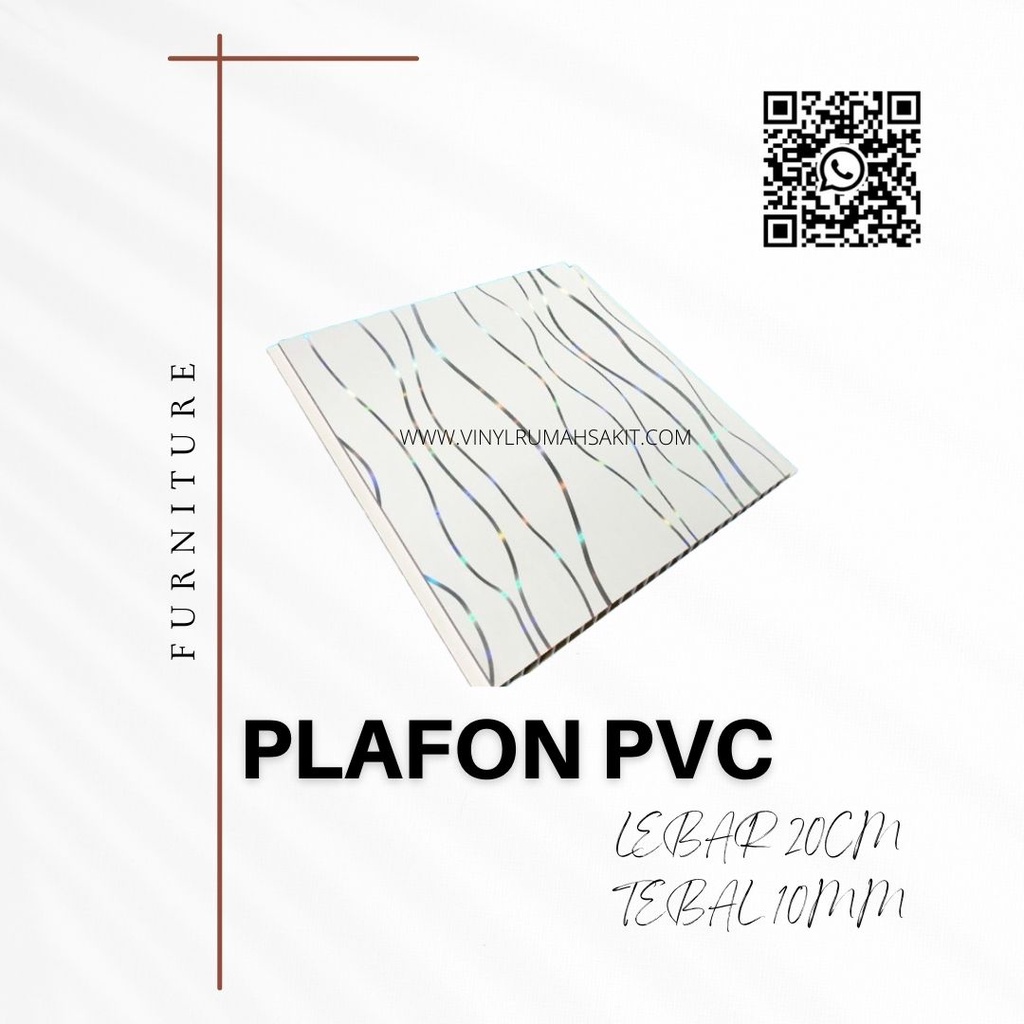 Jual Plafon PVC - Warna Putih Motif Lebar 20cm Ketebalan 10mm - Anti ...