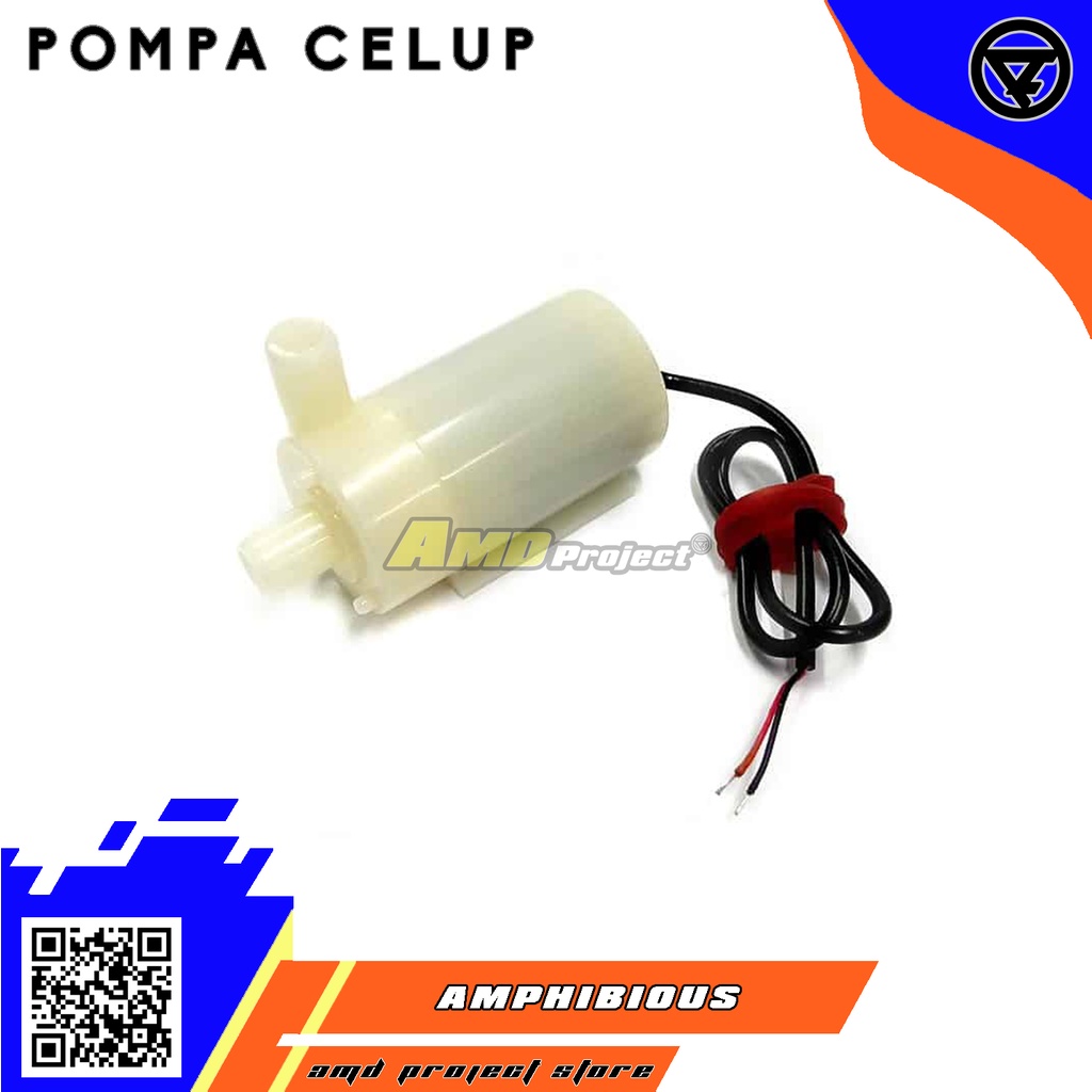 Jual Pompa Air Celup Mini Summersible Water Pump DC Arduino 3-6V 5 Volt ...