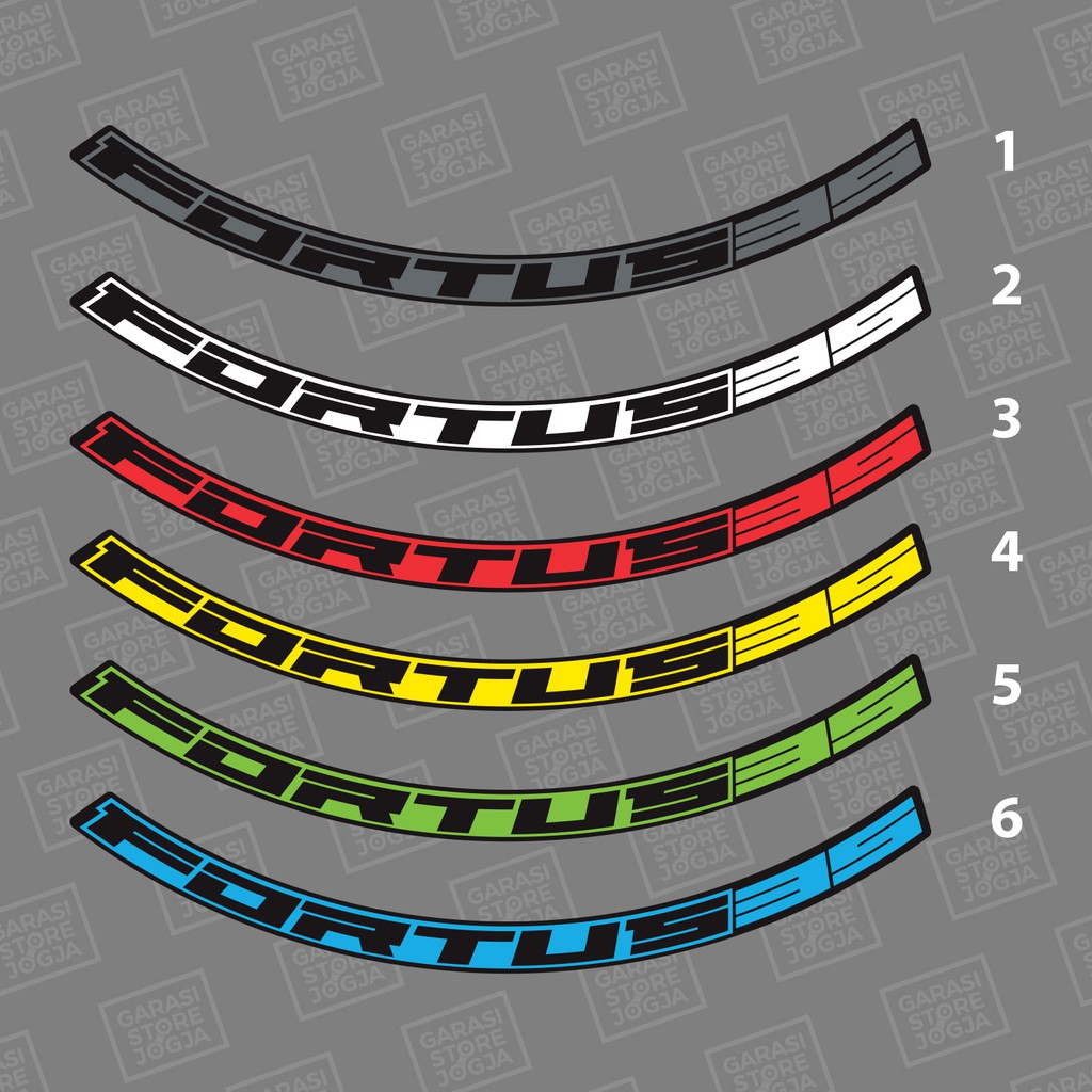 Jual Decal Stiker Rims Fortuse Hope | Shopee Indonesia