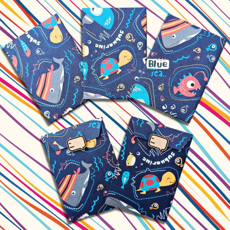 Jual [ AMPLOP + STICKER ] DEEP BLUE SEA - Amplop angpao kertas angpau ...