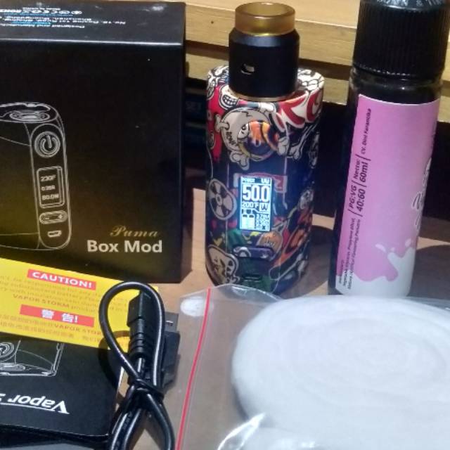 Jual puma 200watt second, termasuk batrai + Rda + Liquid 30ml + kapas ...