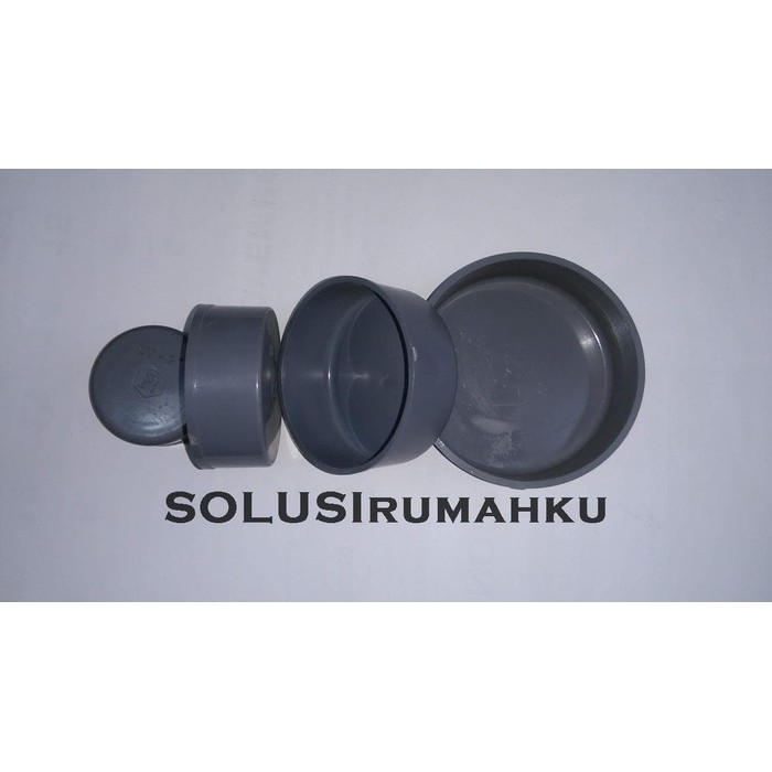 Jual PPM DOP POLOS D 2 inch / Cap PVC 2 ins / Tutup Pipa 2 inci ...
