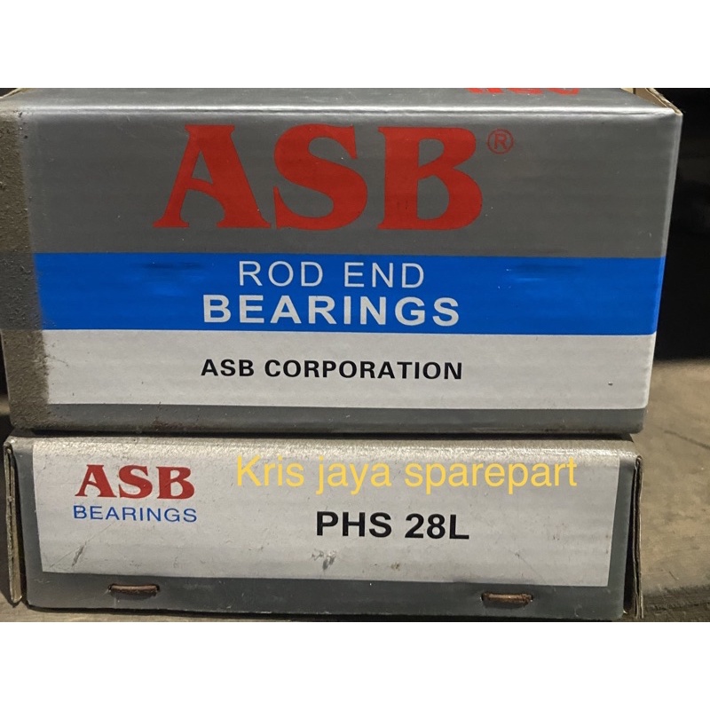 Jual Bearing Rod End phs 25 , Phs 25 L , Phs 28 , Phs 28 L , Phs 30 , Phs 30 L merk asb | Shopee ...