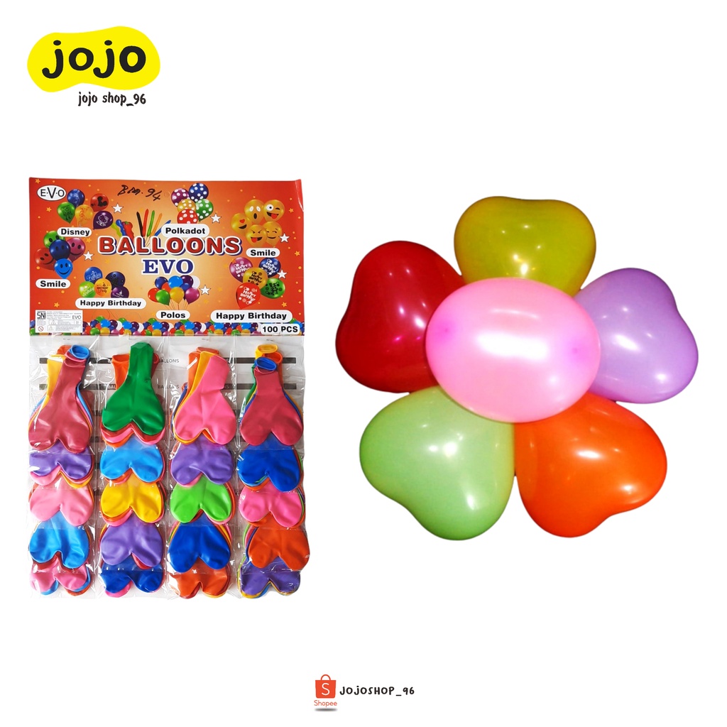 Jual Balon Ulang Tahun Balon Ultah Latex Tebal EVO Display BM-94 Love ...