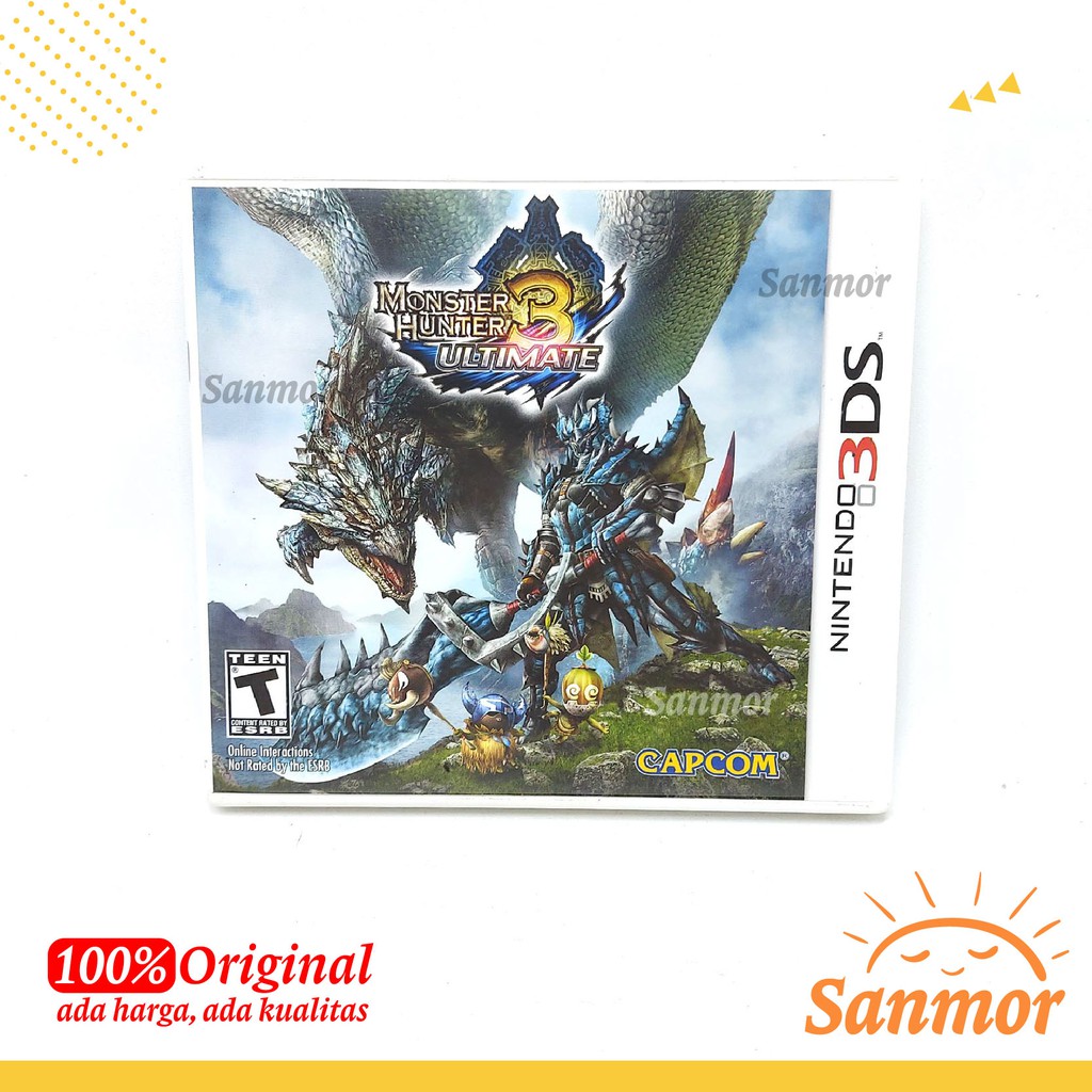 Jual Game Nintendo 3DS - Monster Hunter 3 Ultimate CAPCOM ORIGINAL ...
