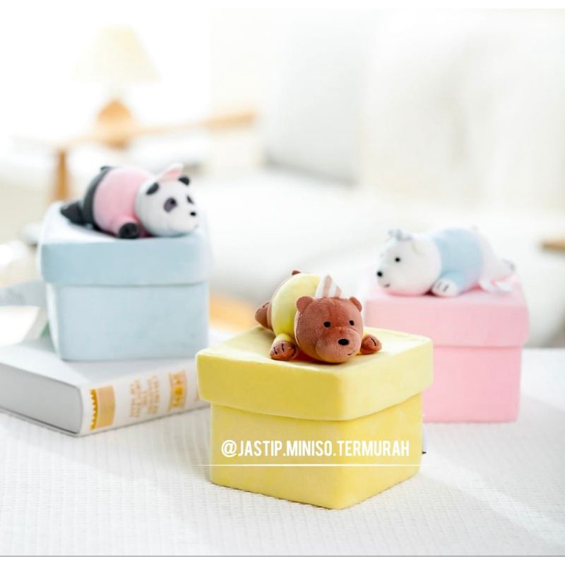 Jual MINISO We Bare Bears Boneka Gift Box (size 12x12cm) | Shopee Indonesia