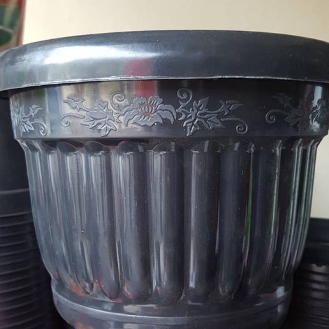 Jual POT NKH 35 cm Nikita nikantha Hitam 30cm | Shopee Indonesia