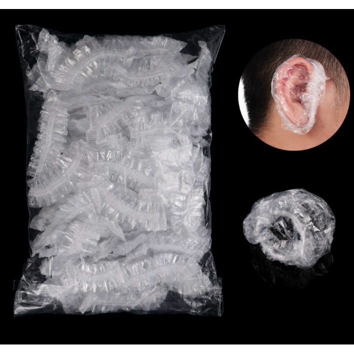 Jual [ 1 pasang ] Penutup Telinga Plastik Sekali Pakai Anti Air Untuk ...