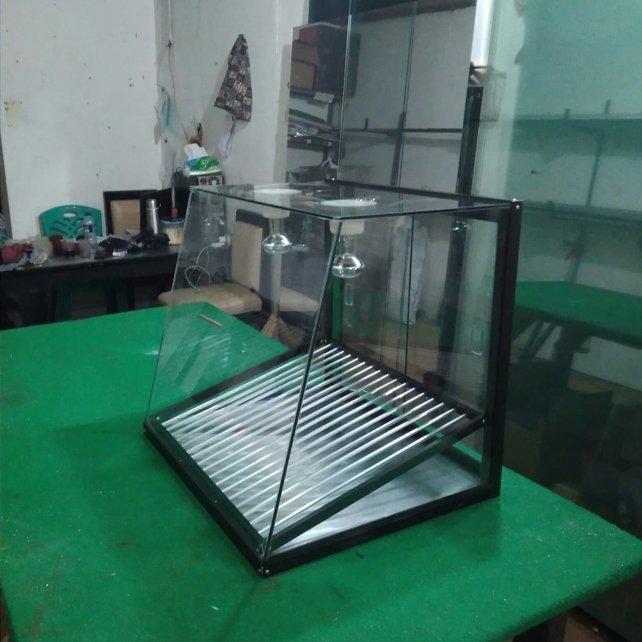 Jual Etalase Fried Chicken Frameless / Food display / Showcase | Shopee ...