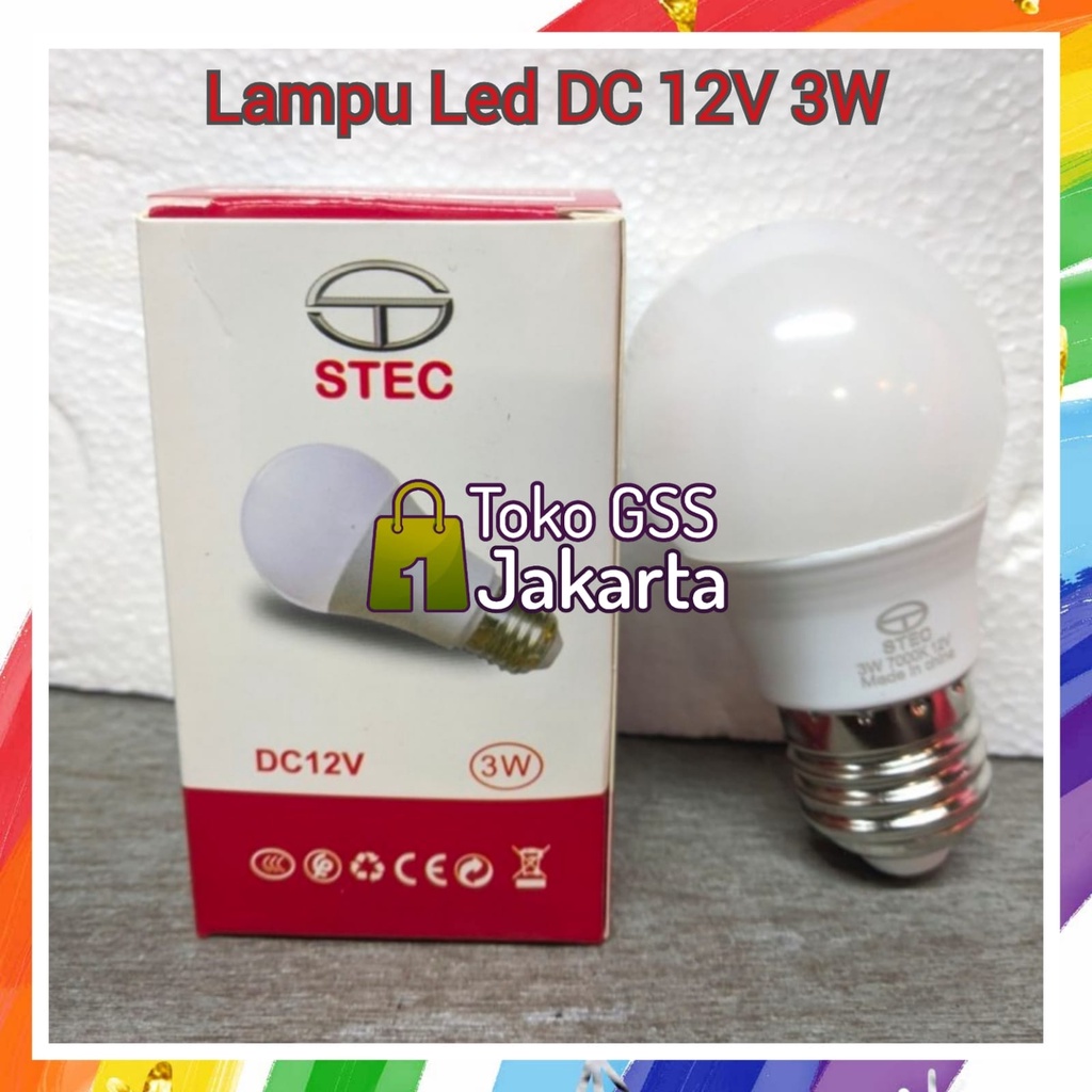 Jual Lampu Bohlam Led DC 12 V E27 Solar Cell Lamp 12V Daya 3W 5W 7W 9W | Shopee Indonesia