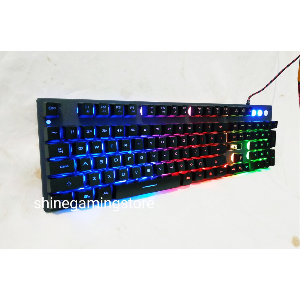 Jual NYK Nemesis Keyboard Gaming KR-201 RGB Game Master KR201 Metal ...