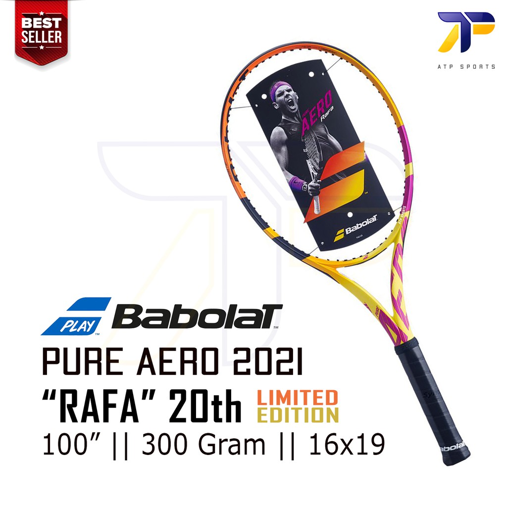 Jual Raket Tenis Tennis Babolat Pure Aero Rafa 2021 20 th 20th 300 G ...
