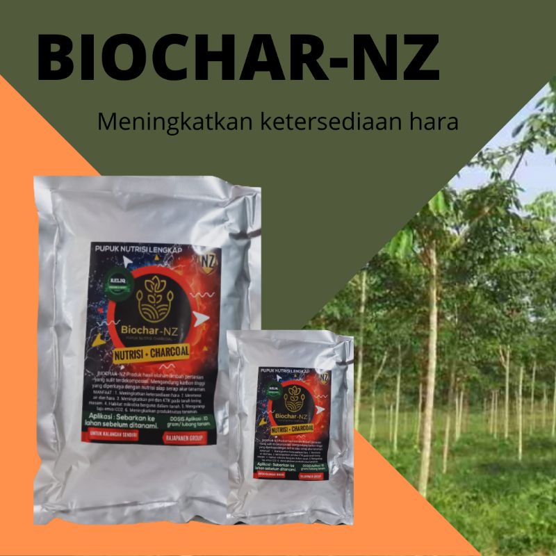 Jual PUPUK ORGANIK BIOCHAR NZ - PUPUK DASAR KARET AGAR GETAH BANYAK - MENINGKATKAN KETERSEDIAAN ...