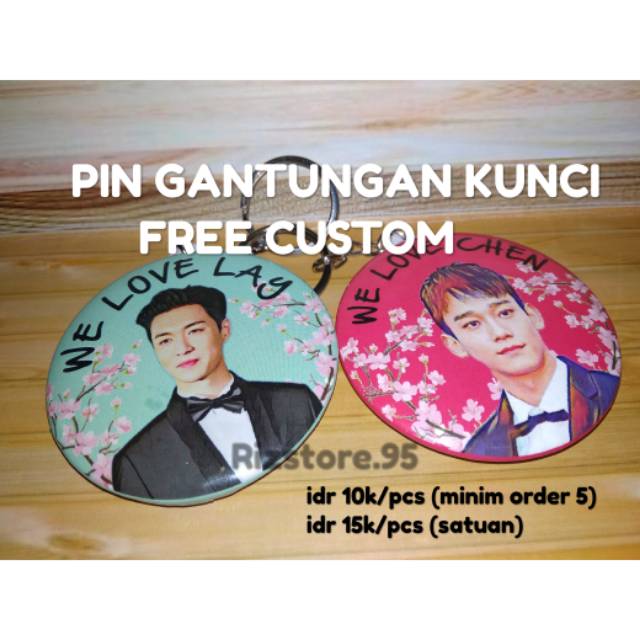 Jual Pin gantungan kunci custom (Pre Order) | Shopee Indonesia