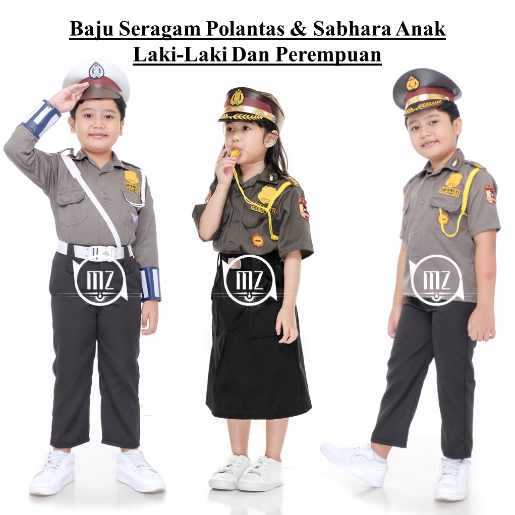 Jual BAJU SETELAN POLISI ANAK LAKI LAKI PEREMPUAN COWOK CEWEK ROK ...
