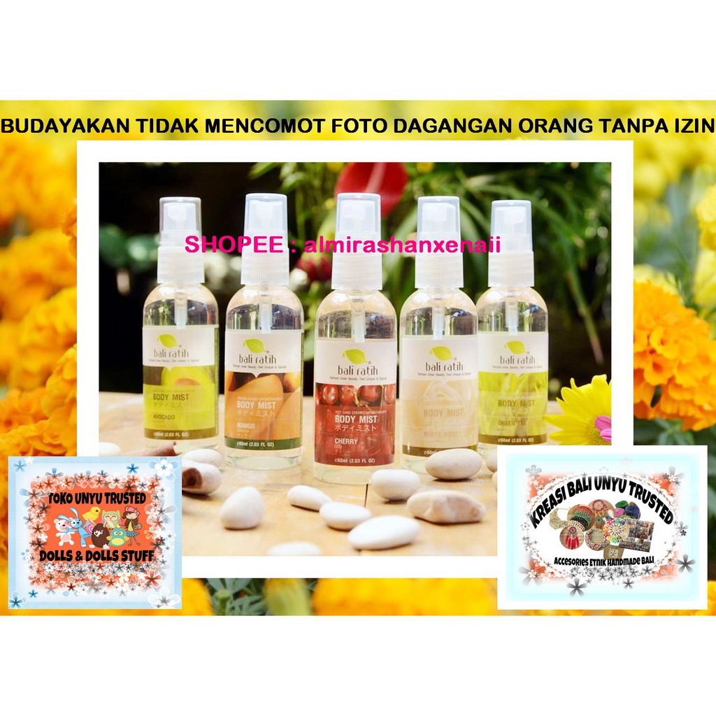 Jual Bali Ratih PARFUM ORIGINAL 60 ml (PRE ORDER PRODUK SPA KHAS BALI ...