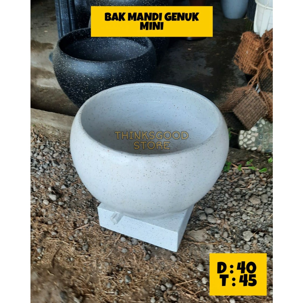 Jual BAK MANDI GENTONG AIR MODEL GENUK TYPE 40 PUTIH TRASO MINIMALIS ...