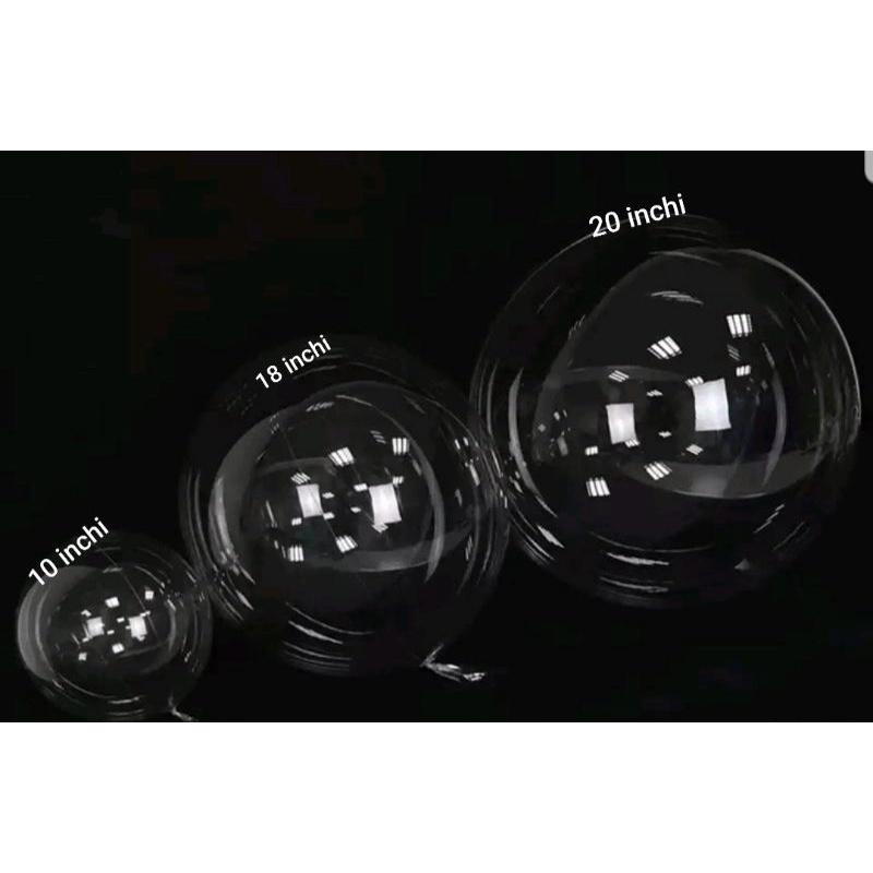 Jual Balon pvc transparan / balon bobo 10” 18” 24” 36” | Shopee Indonesia