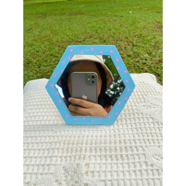 Jual Mirror Clay Daisy handmade by Yipi | Aesthetic Mirror | Airdry ...