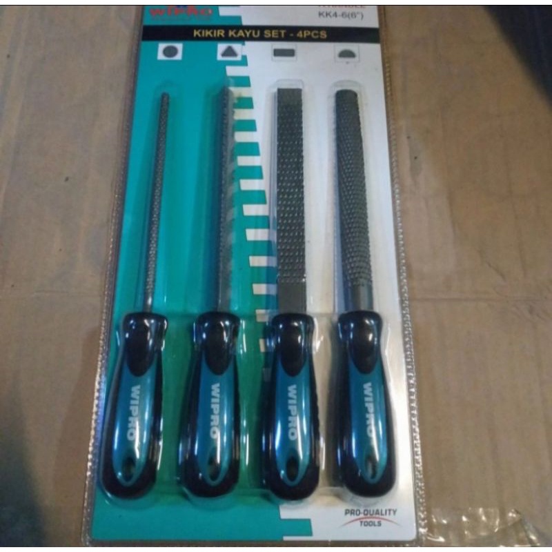 Jual kikir kayu WIPPRO files wood set 4 pcs 8 inch | Shopee Indonesia