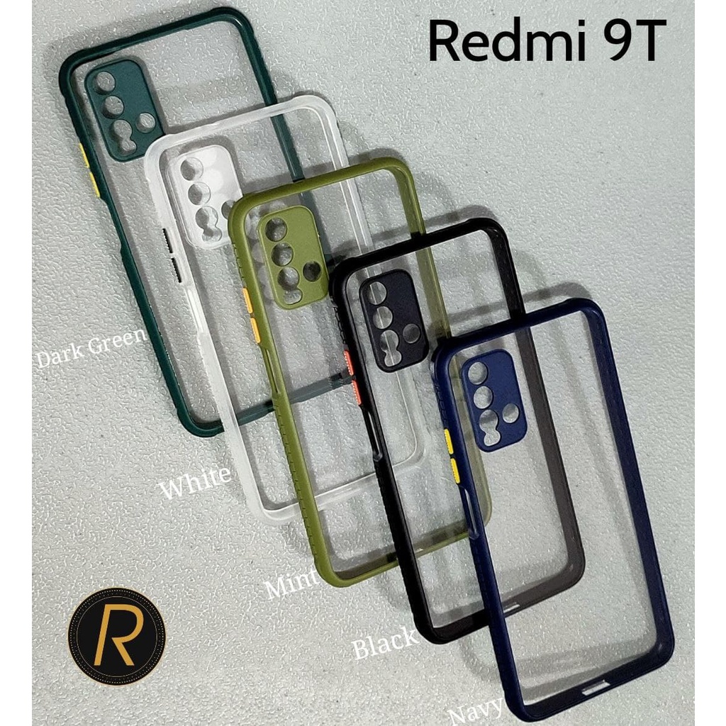 Jual Xiaomi Redmi 9T 9C Casing Clear Case Hitam Putih Bening Transparan ...