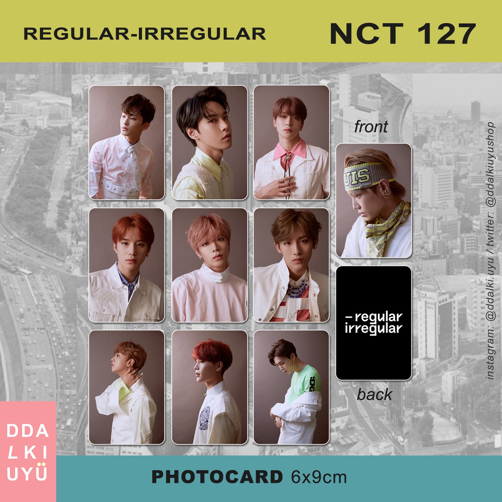 Jual NCT 127[REGULAR-IRREGULAR] - pc kpop unoff photocard 2 sisi taeil johnny taeyong yuta ...