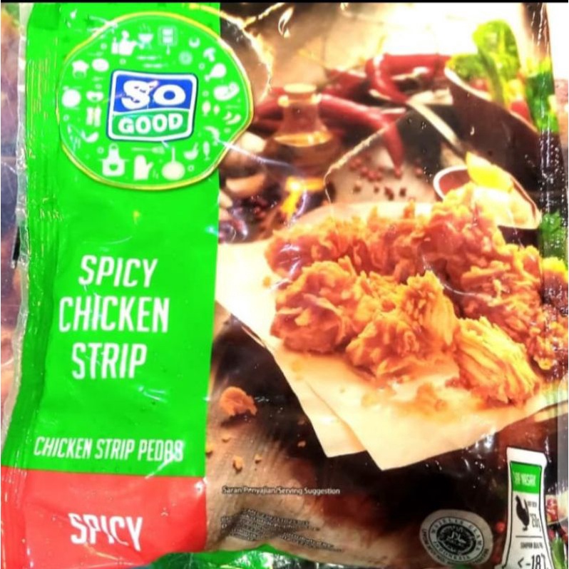 Jual So Good Spicy Chicken Strip 250gr | Shopee Indonesia