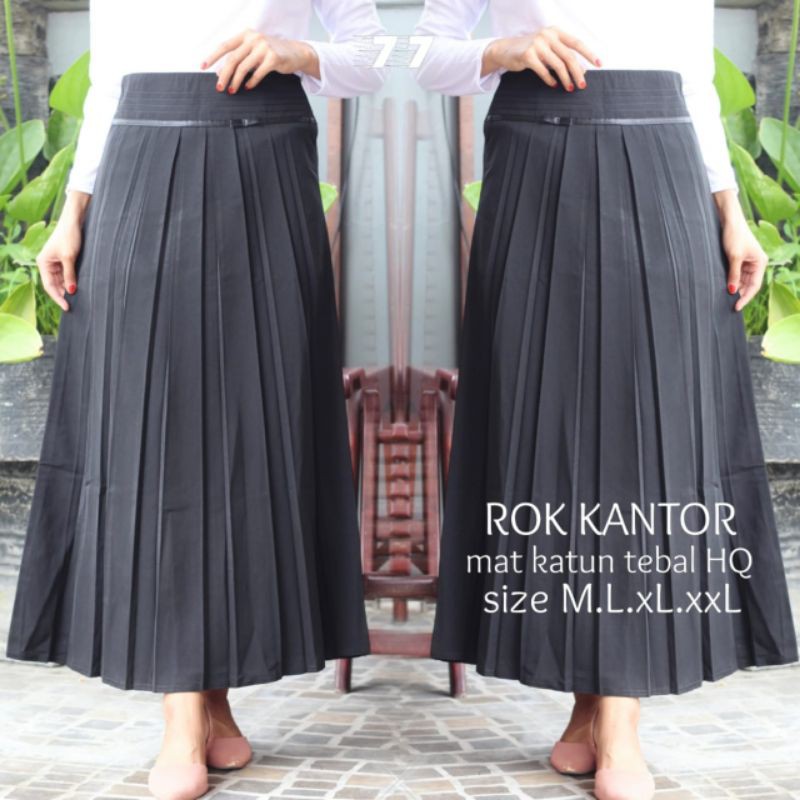 Jual Rok Kantor Plisket Bisa COD Best Seller,Cocok Buat Ke Kantor ...
