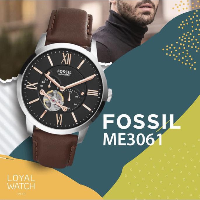 Jual Jam Tangan Pria Merk Fossil Original Type ME 3061 Leather | Shopee ...