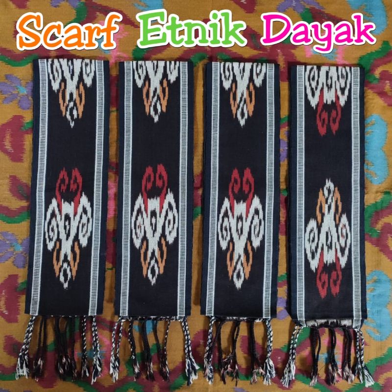 Jual Syal Etnik Dayak Kalimantan, kain tenun | Shopee Indonesia