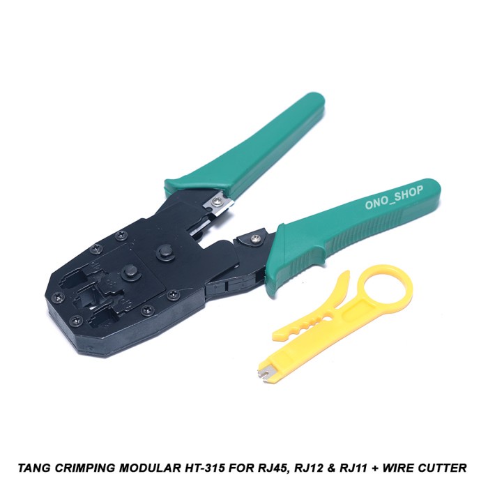 Jual Murah Tang Crimping Modular Ht-315 For Rj45, Rj12 & Rj11 + Wire ...