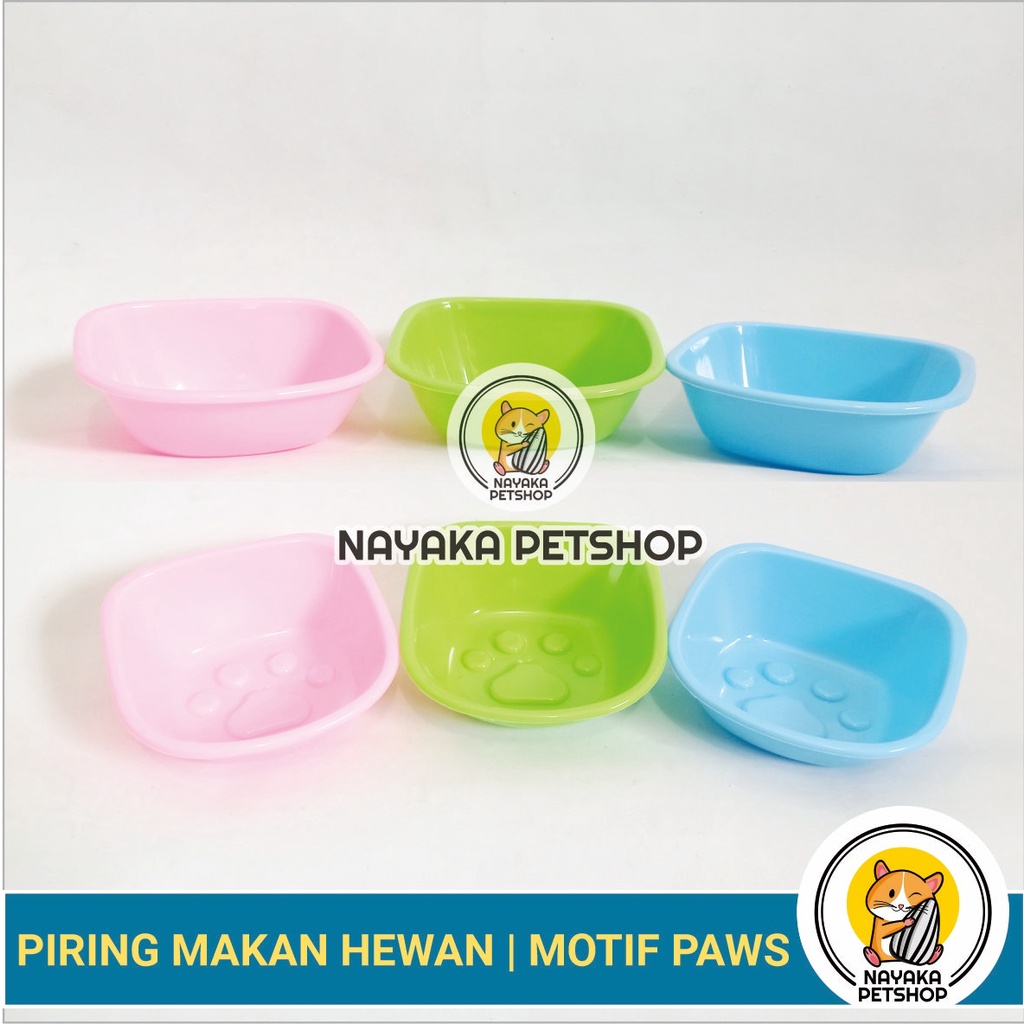 Jual Tempat Pakan Kucing Motif Paws Pet Bowl Wadah Makan Air Piring ...