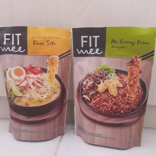 Jual paket Fit mee 5 biji. mie shirataki. varian mie goreng 2 dan mie ...