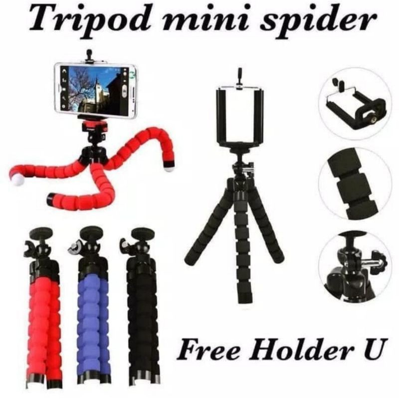Jual Tripod mini spider + holder | Shopee Indonesia