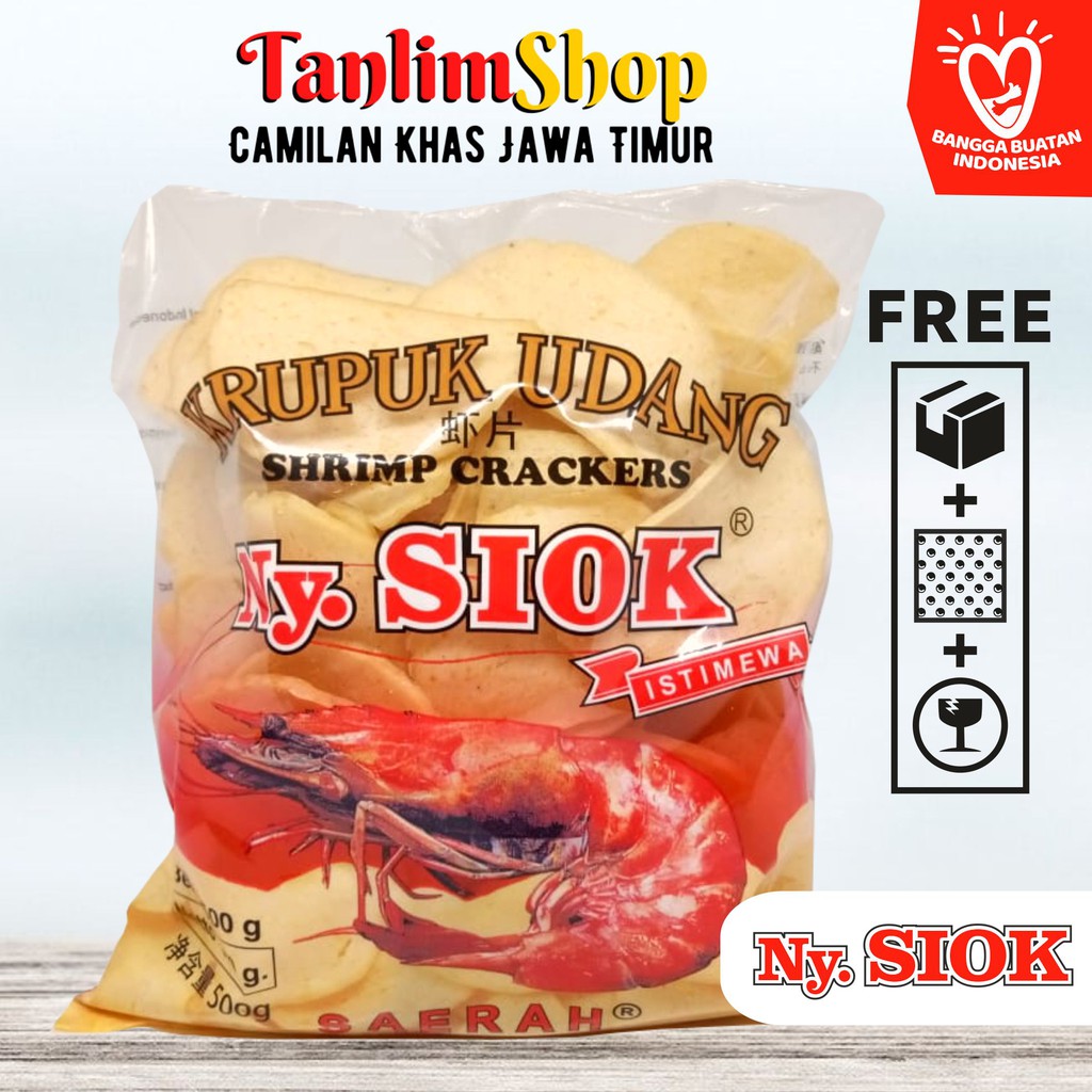 Jual Krupuk Kerupuk Udang Oval Ny Siok (500gr) | Shopee Indonesia