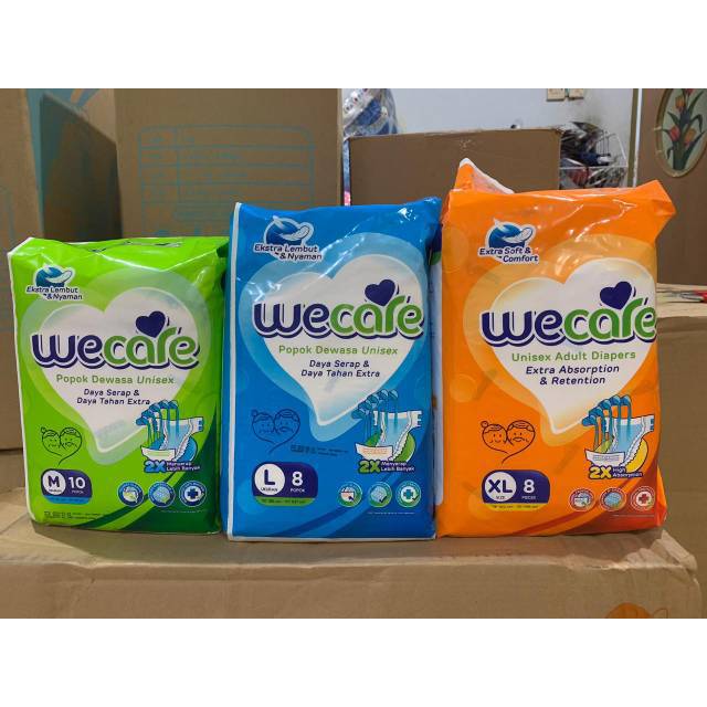 Jual WeCare Adult Diapers/Popok Dewasa Perekat M10/L8/XL8 | Shopee Indonesia