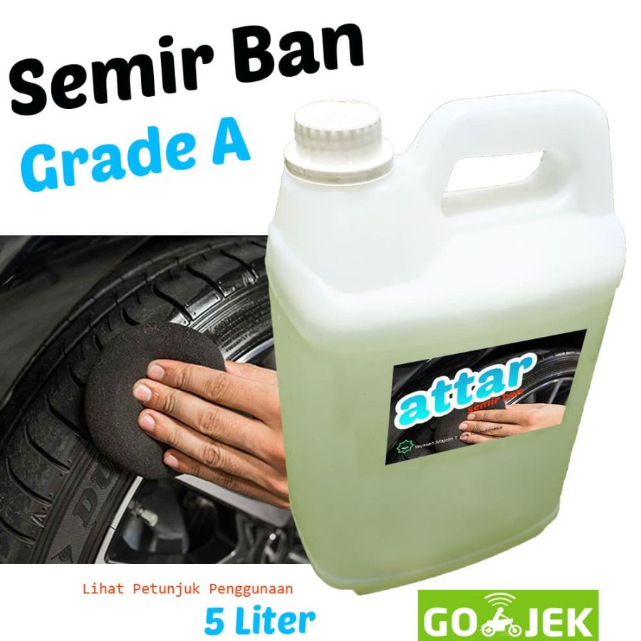 Jual Semir Ban Mobil Dan Motor 5 Liter ATTAR Grade A | Shopee Indonesia