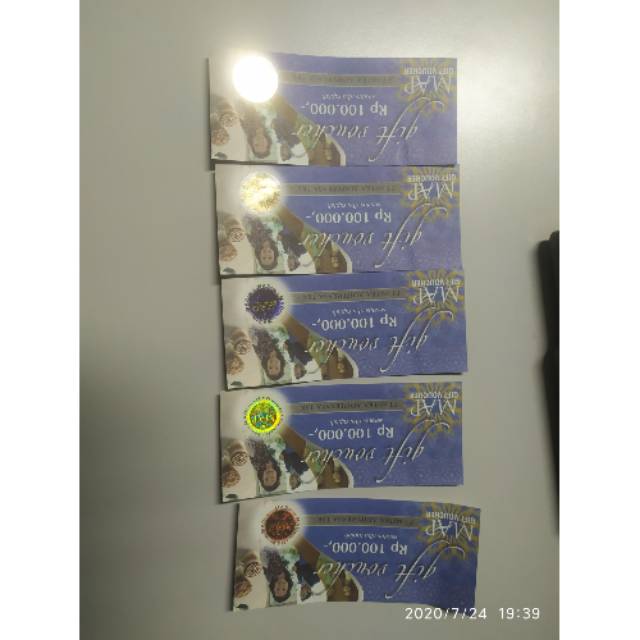 Jual Voucher MAP 500rb ( @100rb x 5 ) | Shopee Indonesia