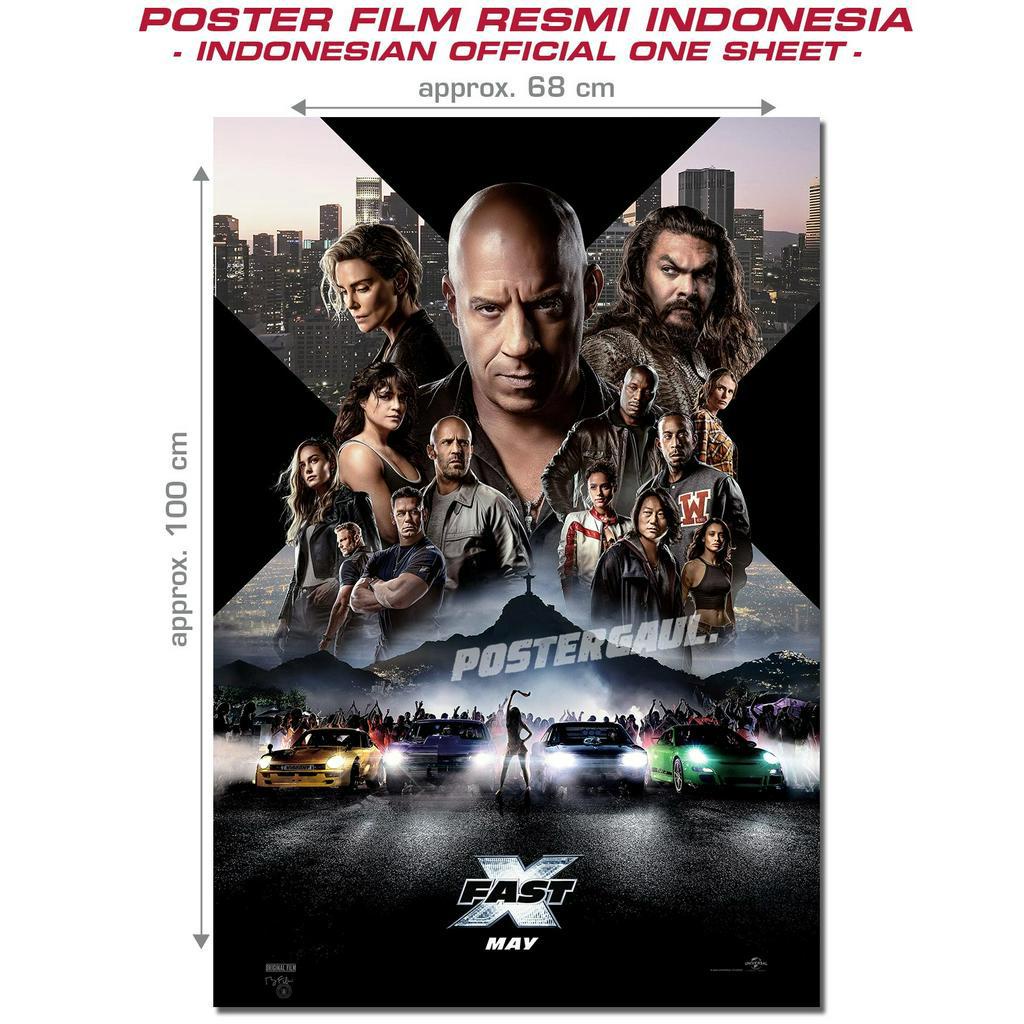 Jual Poster Film FAST X - original Indonesian one sheet, ukuran 68 x ...